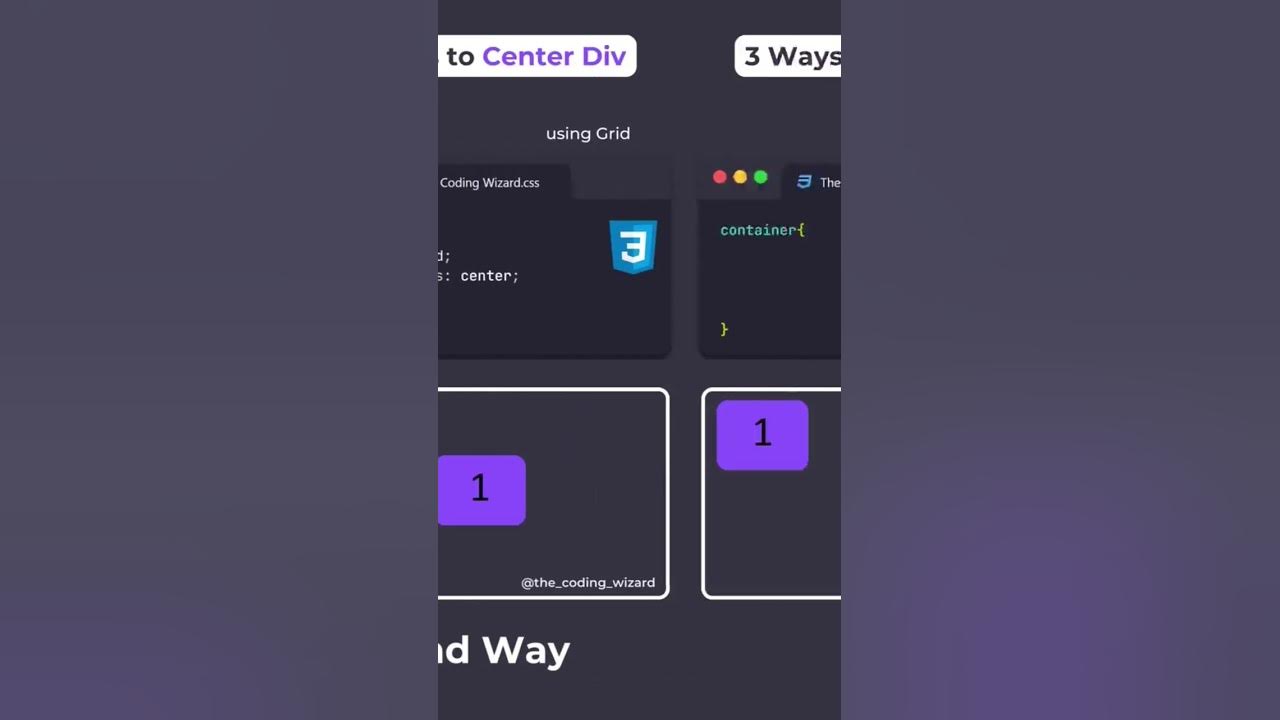 Learn Css 3 Ways To Center Div Programming Coding Htmlcss Youtube