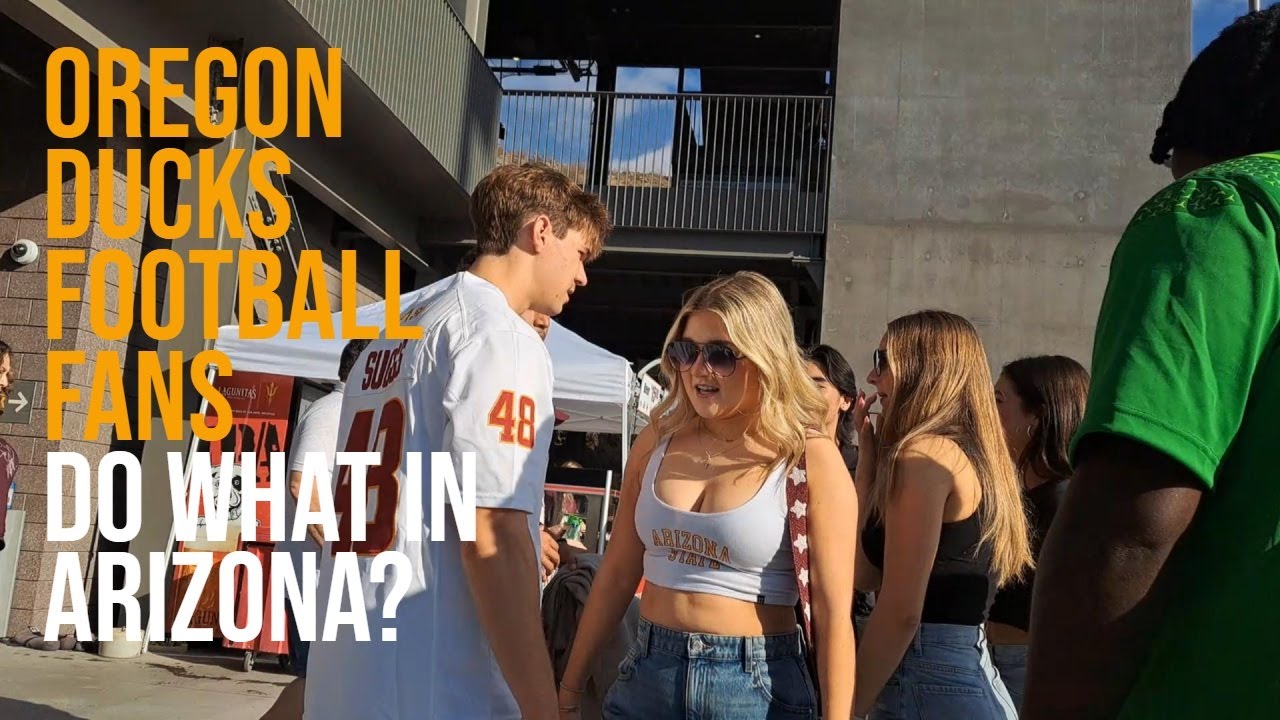 (WOW) OREGON DUCKS FOOTBALL FANS TAKEOVER TEMPE ARIZONA AND DESTROY ...