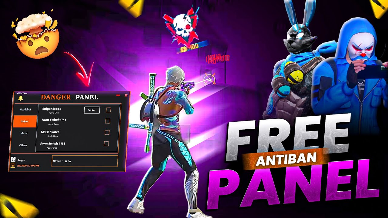 NEW PC PANEL UPDATED OB50💻 PANEL FOR FREE AIMBOT FREE FIRE 🎯 SNIPER ...