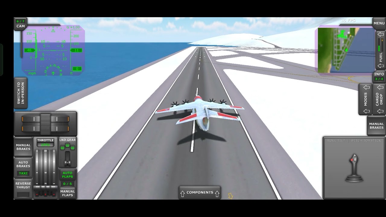 Flight & landing . HC-400 Bring fuel to the ghost town PART 3 - YouTube