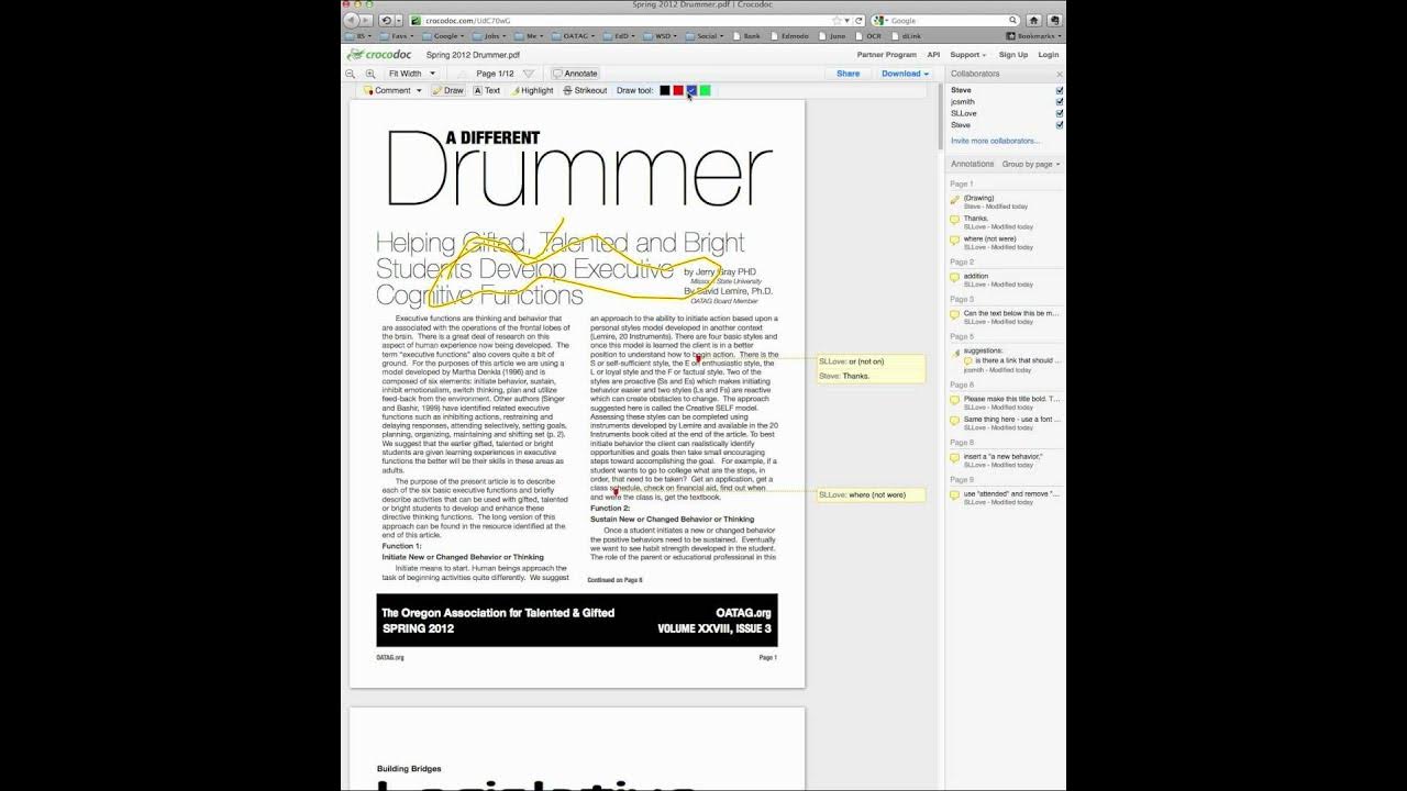Using Crocodoc.com - YouTube