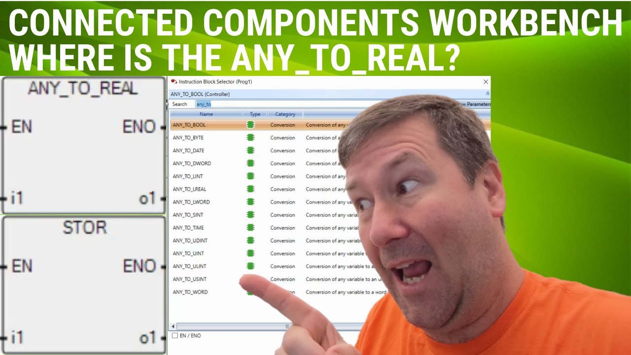 ANY_TO_REAL Instruction Missing in Connected Components Workbench - YouTube