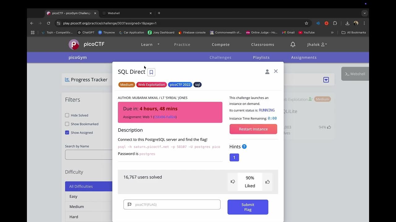 SQL Direct -picoCTF - YouTube