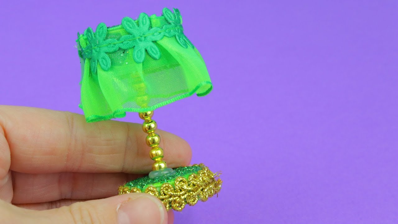 DIY room decor ️ How to make miniature lamp - YouTube