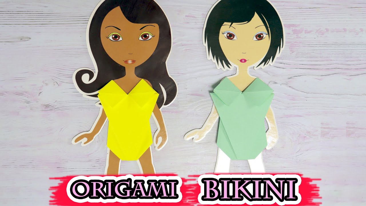 Origami Bikini How To Make An Origami Swimsuit Paper Bikini origmi ...
