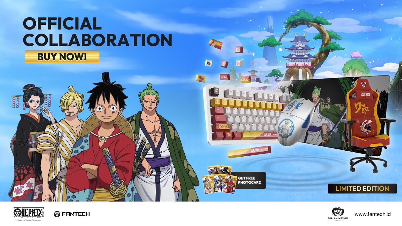 ONE PIECE & FANTECH | Official Collaboration - YouTube