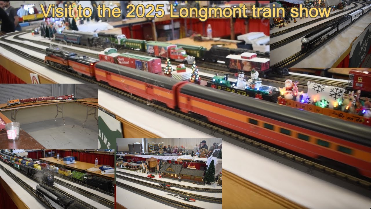 Visit to the December 2025 Longmont train show - YouTube