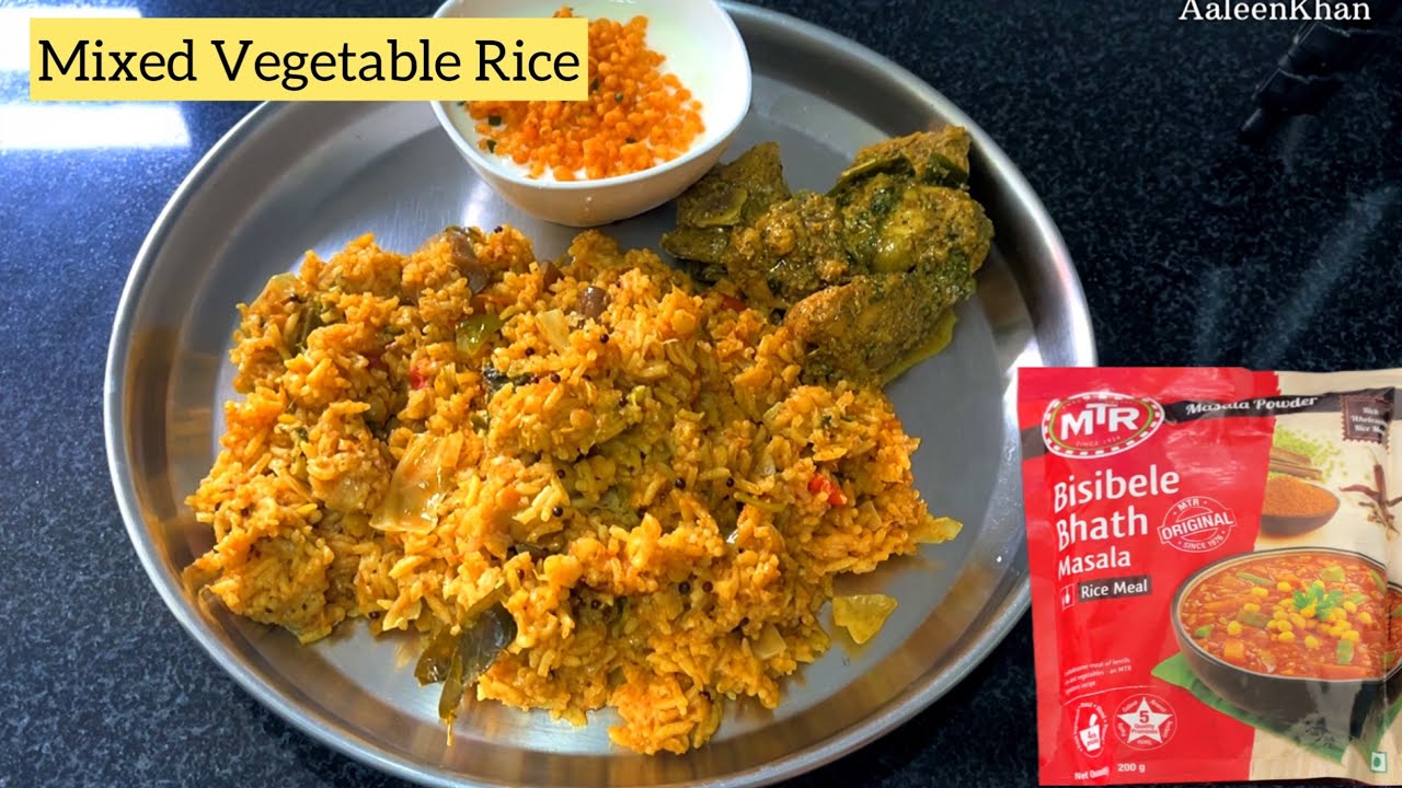 I Tried A Mixed Vegetable Rice Bhath Recipe #lunchboxideas # ...