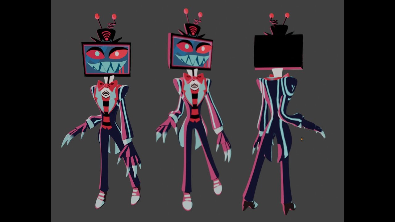 3d Modeling Vox From Hazbin Hotel - YouTube