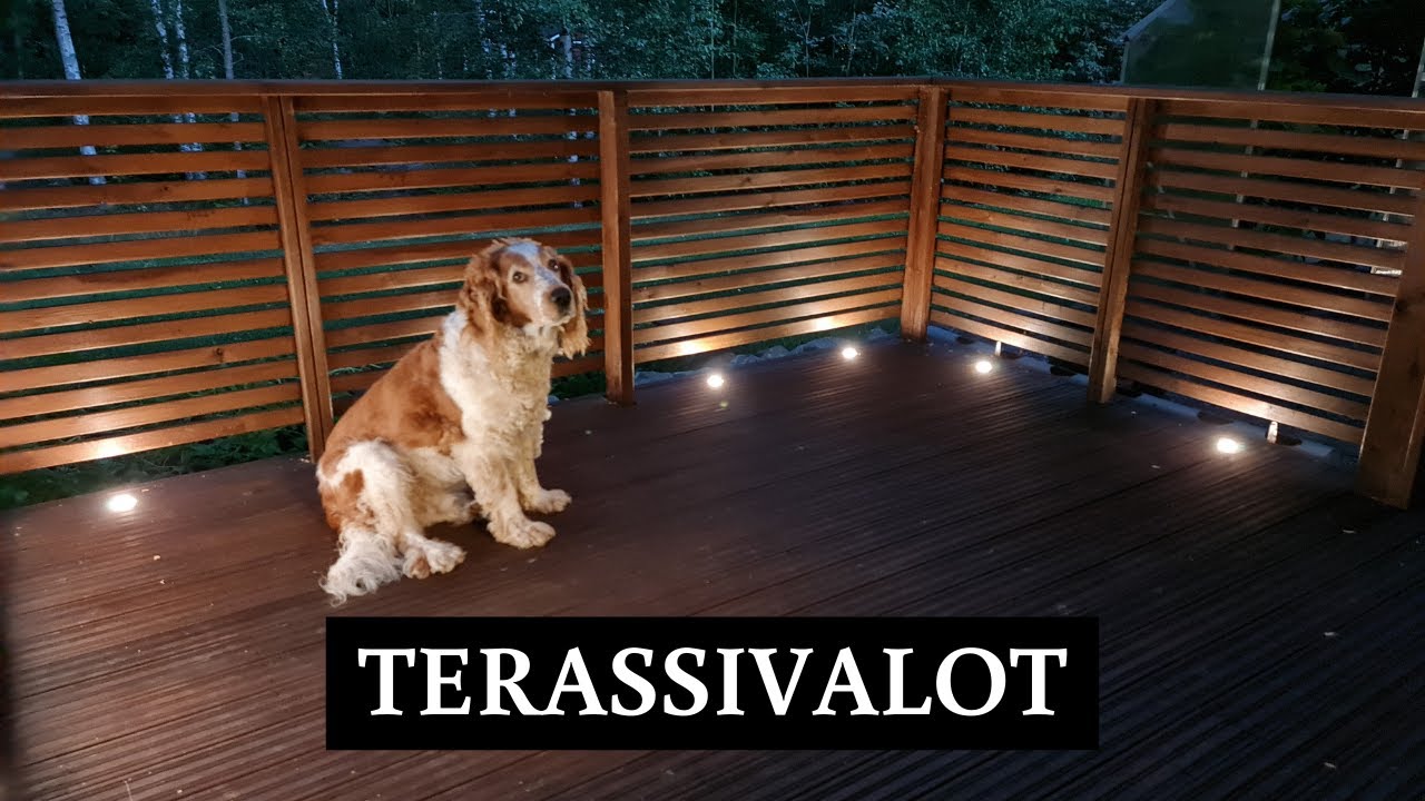 Upotetut valot terassille helposti - YouTube