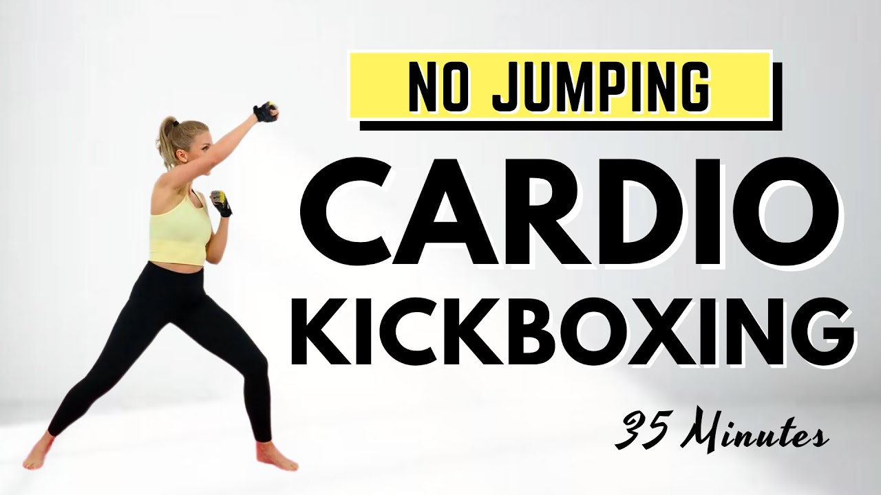 🔥35 Min CARDIO KICKBOXING for FAT BURN & TONING🔥ALL STANDING🔥NO JUMPING ...