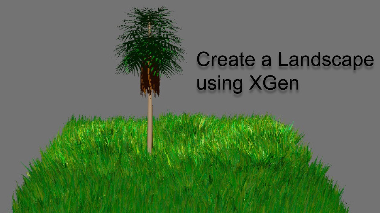 Landscape in Autodesk Maya using XGen | CADCIM Technologies - YouTube