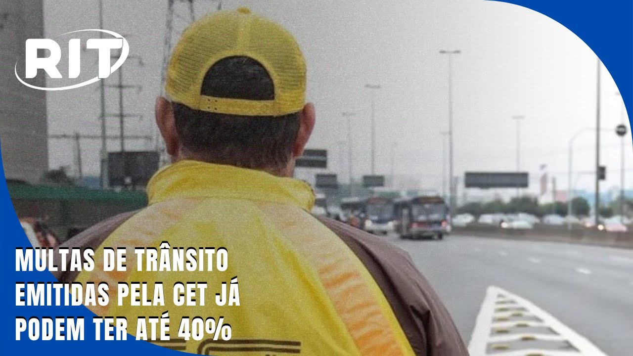 Multas da CET já podem ter desconto de 40% - YouTube