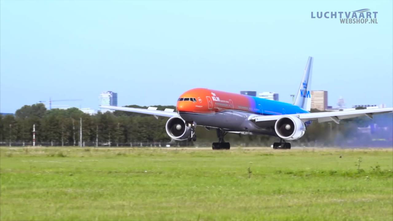 KLM 777 300 'Orange Livery' Olympic - YouTube