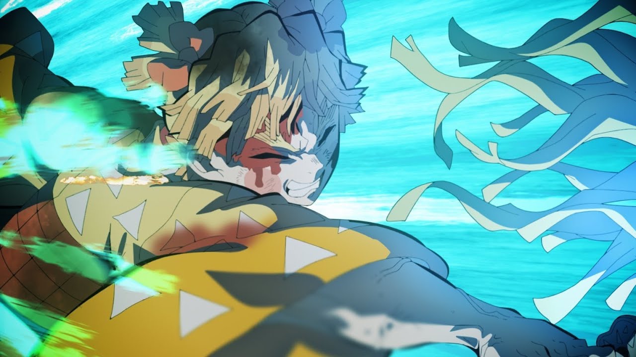 【BGM】霹靂一閃 神速【鬼滅の刃】善逸vs堕姫 Zenitsu uses Godlike Speed [Demon Slayer ...