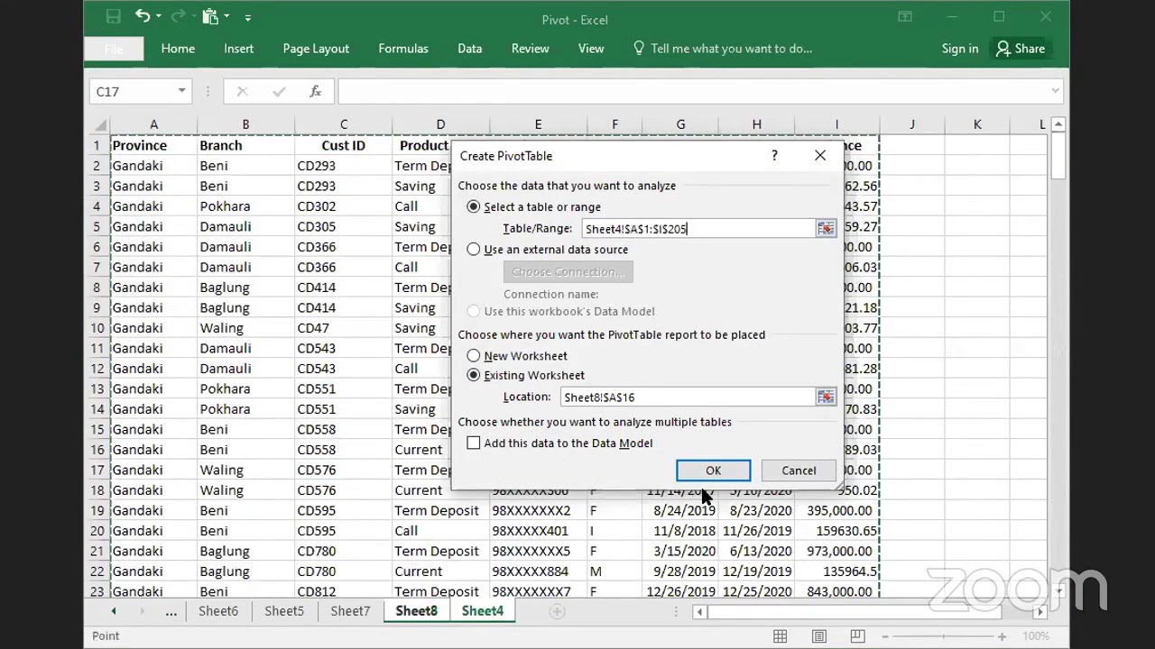 Easy Reporting using PIVOT 08 - YouTube