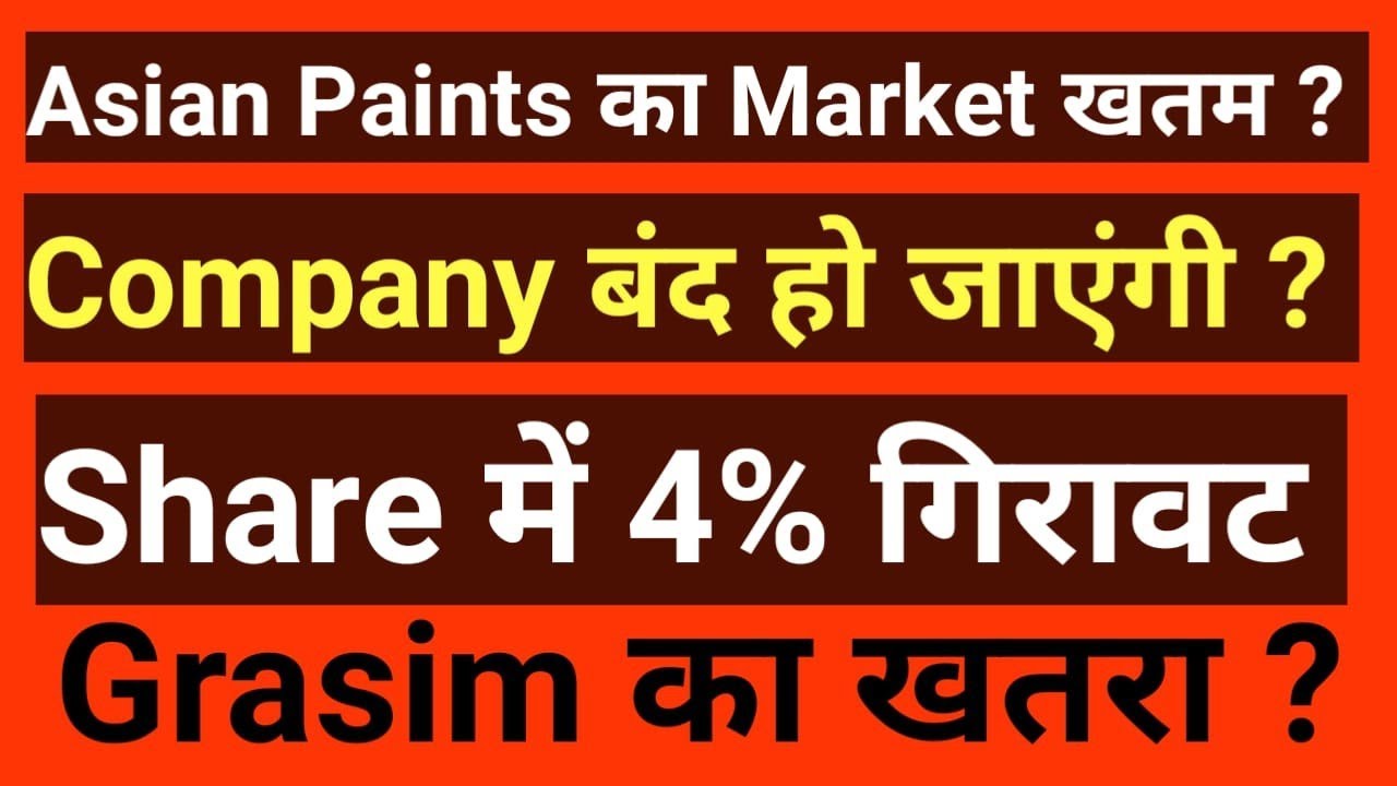 Asian Paints Share Latest news, Asian Paints share crash, Asian Paints ...