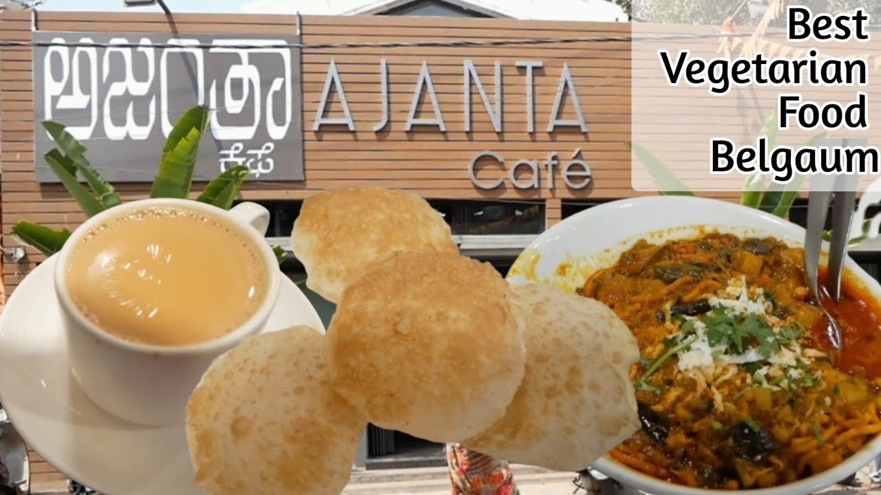Belagavi Street Food VEGETARIAN Misal Bread Kurma Puri Sol Kadhi AJANTA ...