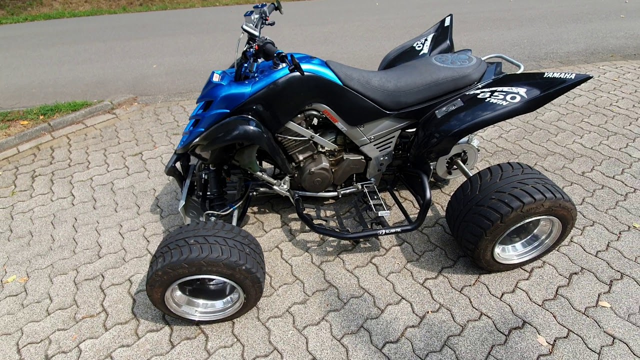 Yamaha Raptor 700 850 Engine Swap Supermoto Project - YouTube