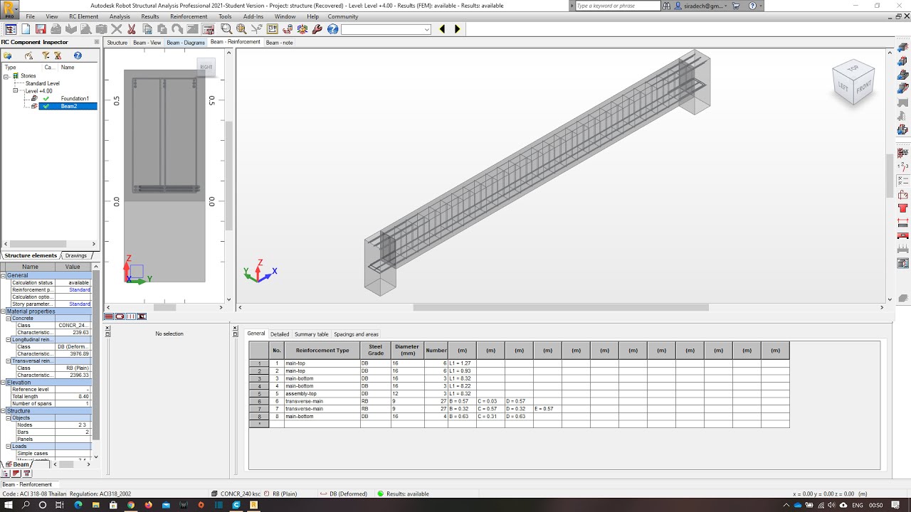 RC-Design โดย Robot Structural Analysis 2021 - YouTube