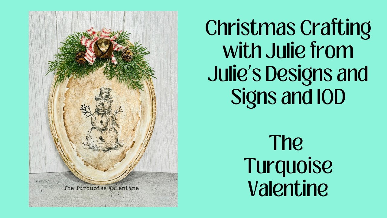 Christmas crafing with Julie from Julie's Designs and Signs - YouTube