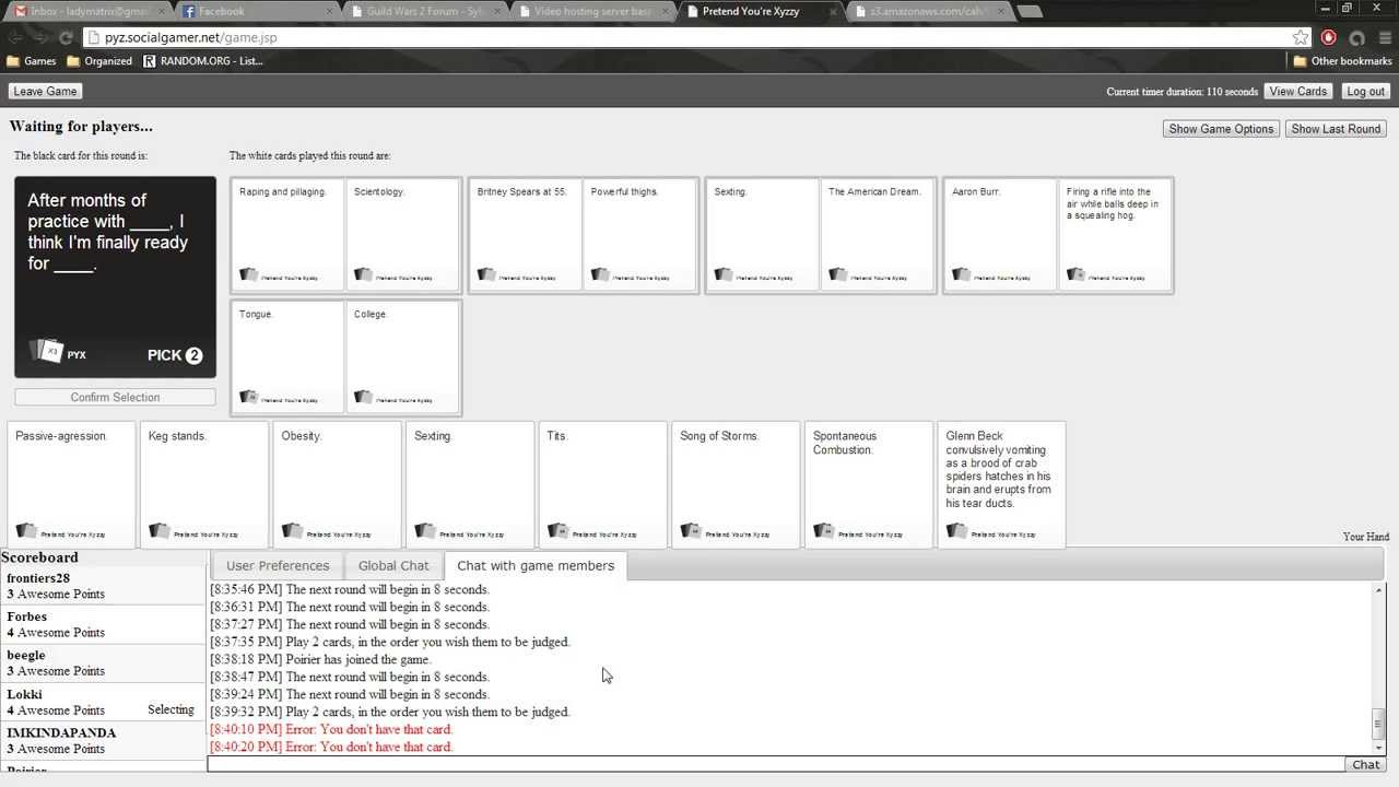 Pretend You're Xyzzy - YouTube