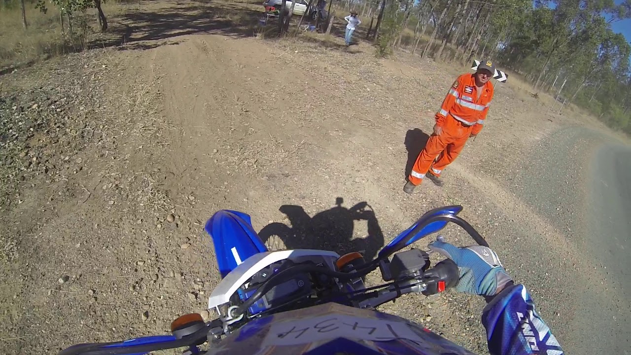WRF 450 Theodore Trail Ride QLD Go Pro gets wiped out - YouTube