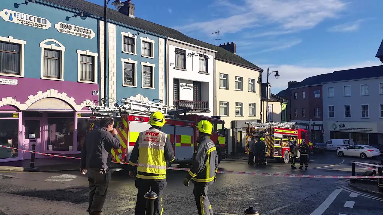 Monaghan Fire and Rescue services @ Andy's Restaurant Monaghan - YouTube