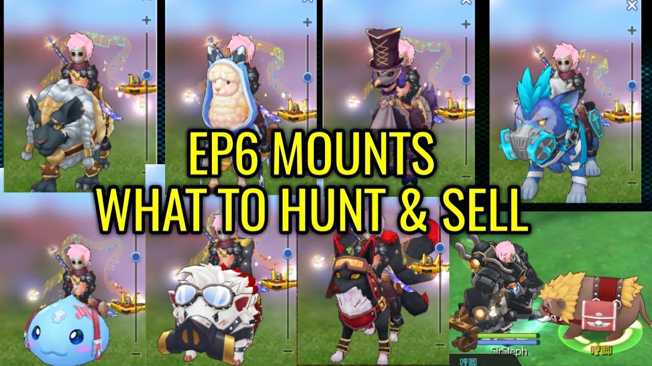 ALL EP 6 JOB SPECIFIC MOUNTS (Zeny and BCC exclusive) showcase + Savage ...