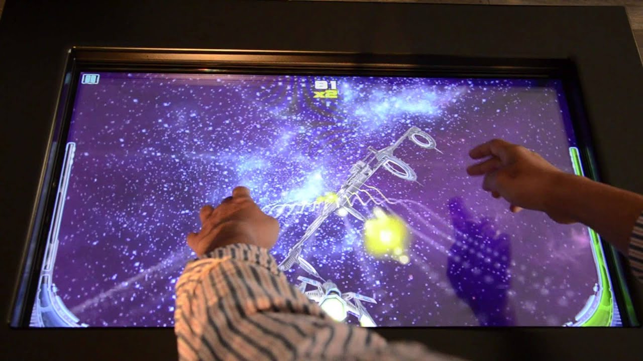 Interactive Touch Table for Games - YouTube