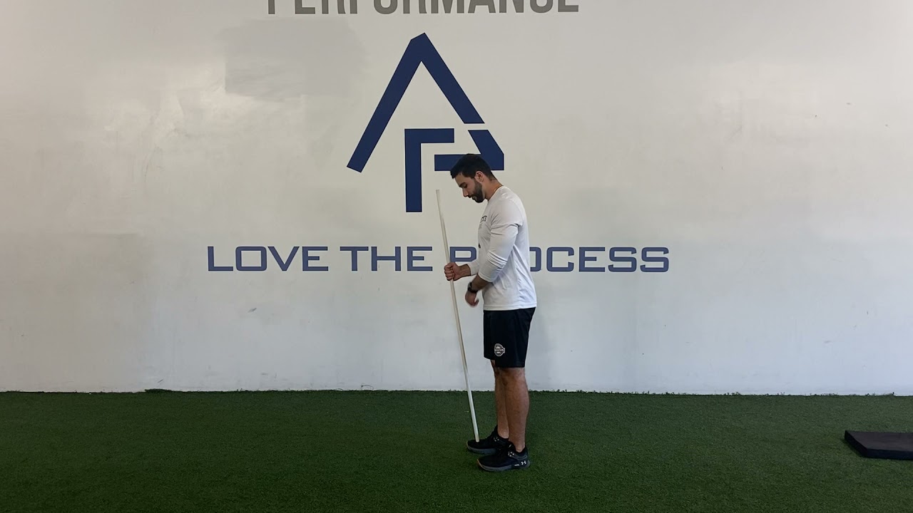 Single Leg RDL with Dowel Rod - YouTube