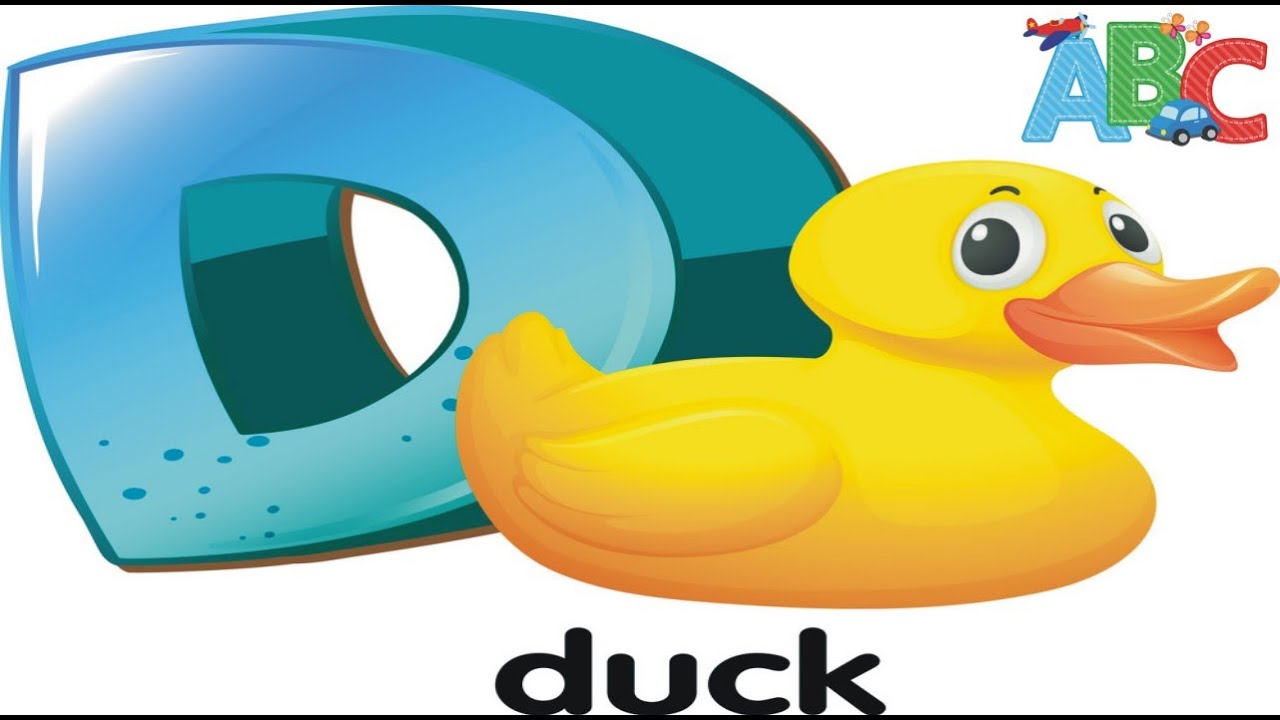 D FOR DUCK l ABC PHONICS l ABC SONGS l KIDS POEMS l KIDS LEARNING - YouTube