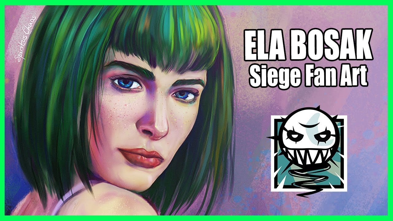 Ela Bosak Timelapse | Rainbow Six Siege Art - YouTube