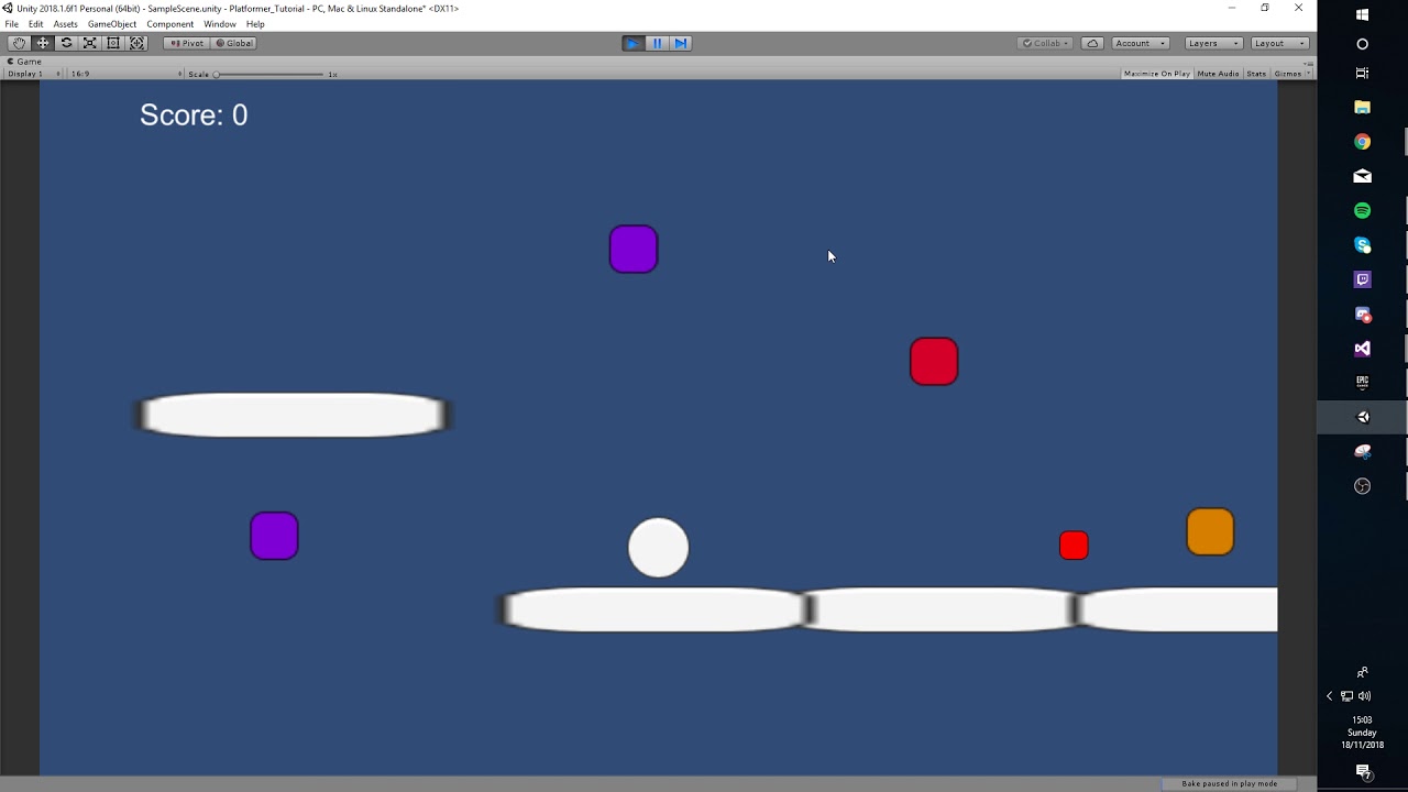 Platformer Tutorial: Score based level end - YouTube