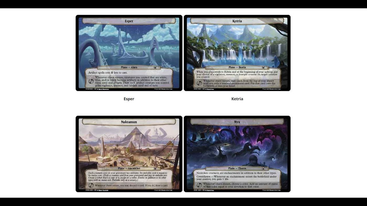 Best Commander Set in years - FREE PLANECHASE CARDS - YouTube