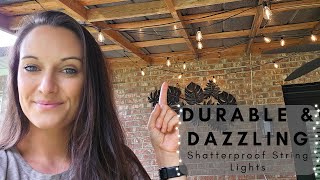 ✨Cozy Backyard Glow-Up! 120FT Waterproof Edison Patio Lights | Porch, Garden, Patio & Deck Decor!