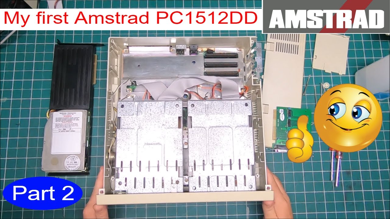 My first Amstrad PC1512 DD powering for the first time in 20+ years ...