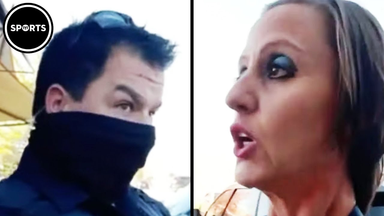 Infamous Karen Goes Head-To-Head With Police Officer - YouTube