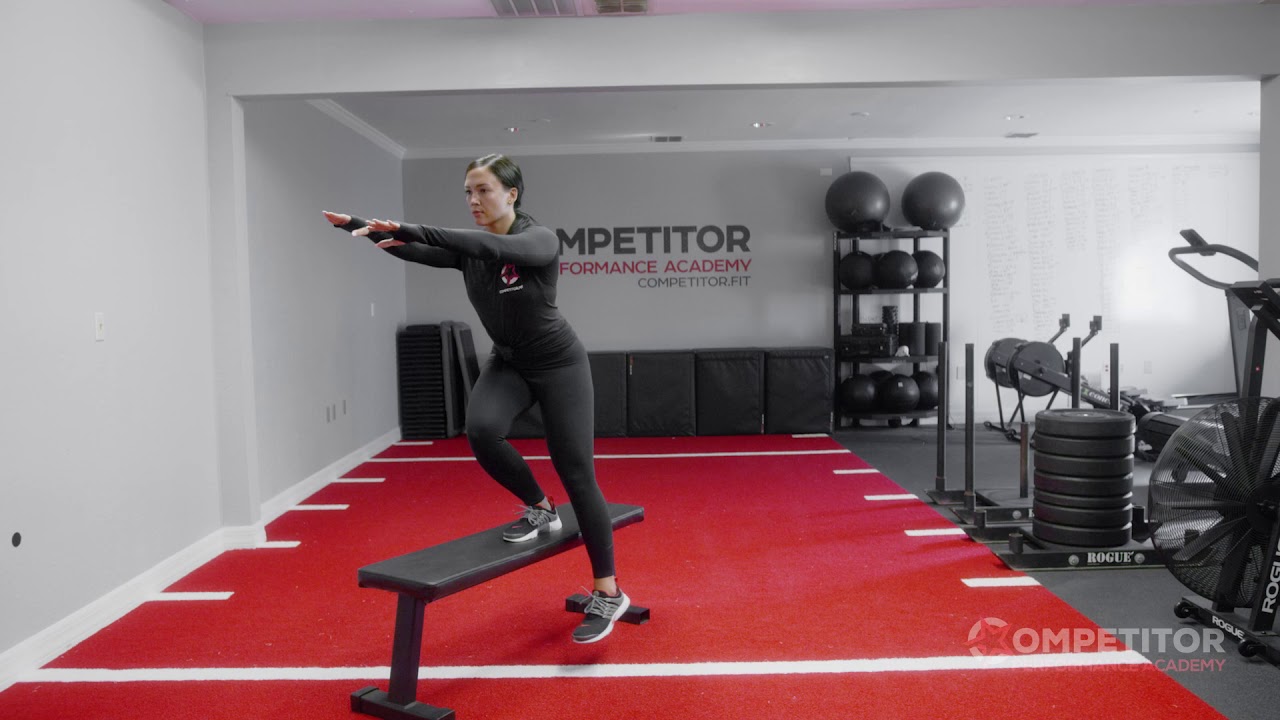 Single Leg Off-Bench Squat - YouTube