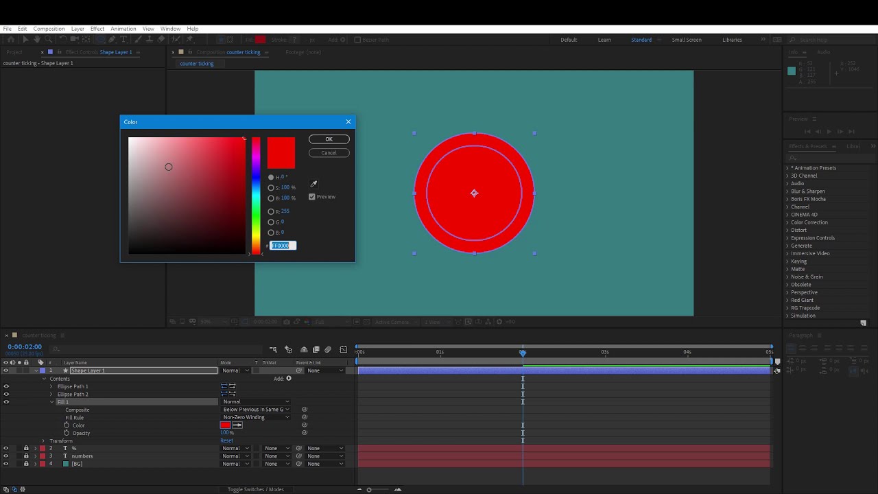 After Effects: number ticking animation using slider and expression ...