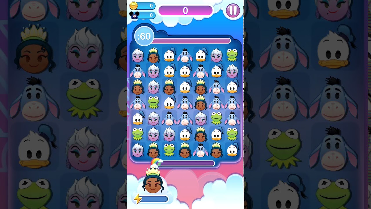 Disney emoji blitz game play: princess event - tiana box 3 - YouTube