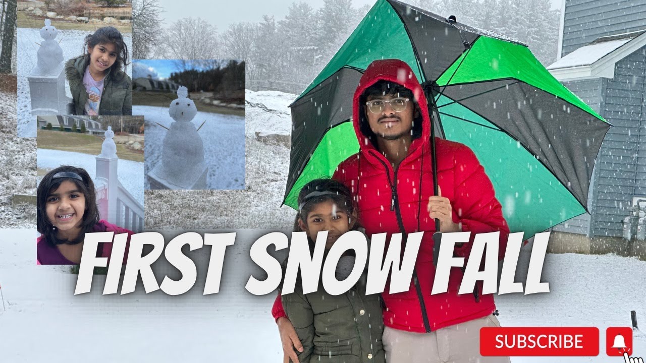 # My first snow fall experience ️ ️ ️ - YouTube