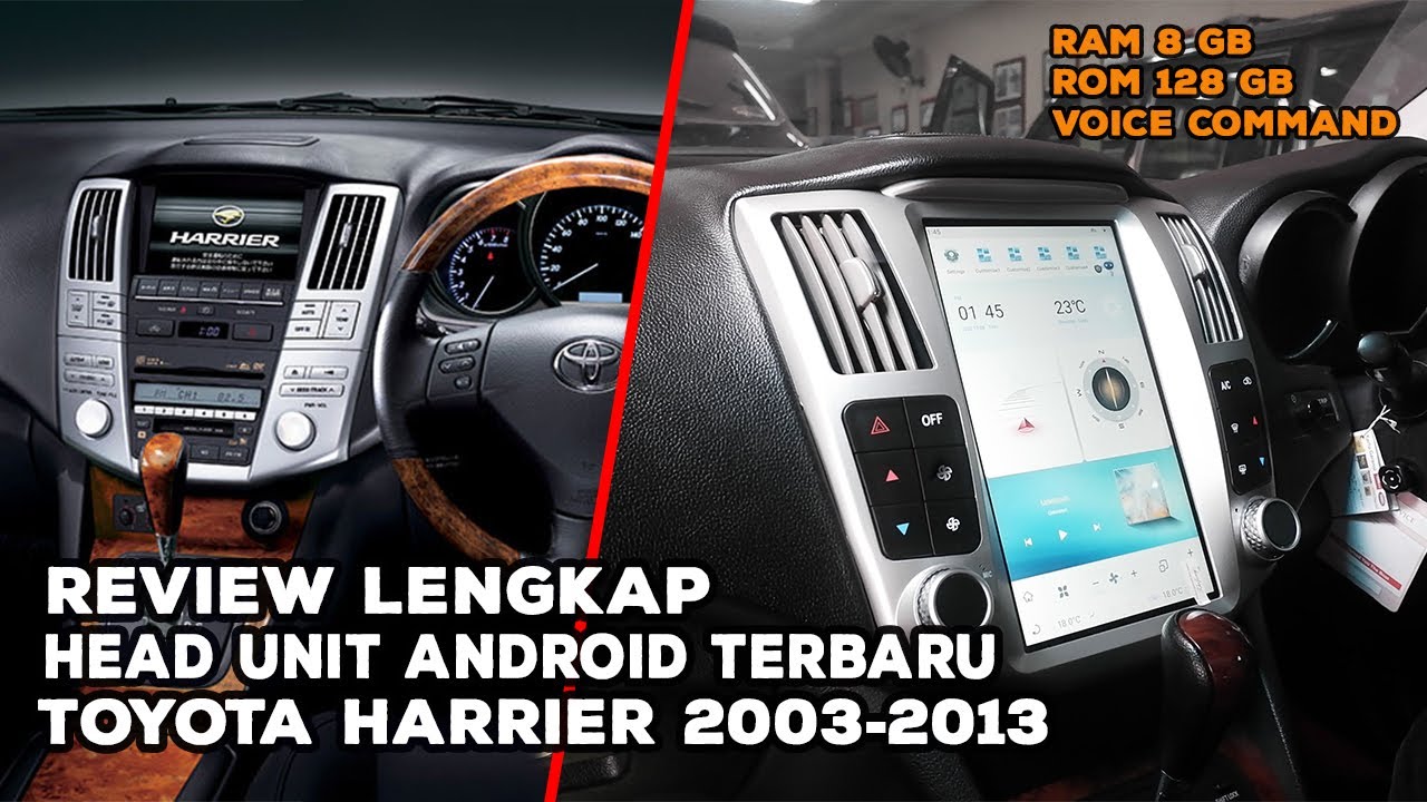 REVIEW LENGKAP HEAD UNIT ANDROID TERBARU TOYOTA HARRIER/HEAD UNIT ...