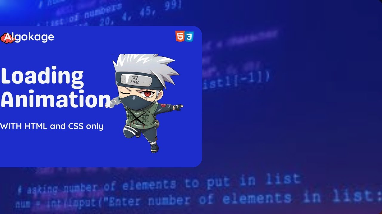 Loading Animation Using HTML & CSS Only | Creative CSS Animation ...