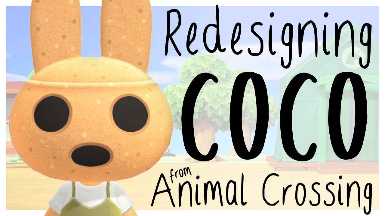 Redesigning Coco from Animal Crossing - YouTube