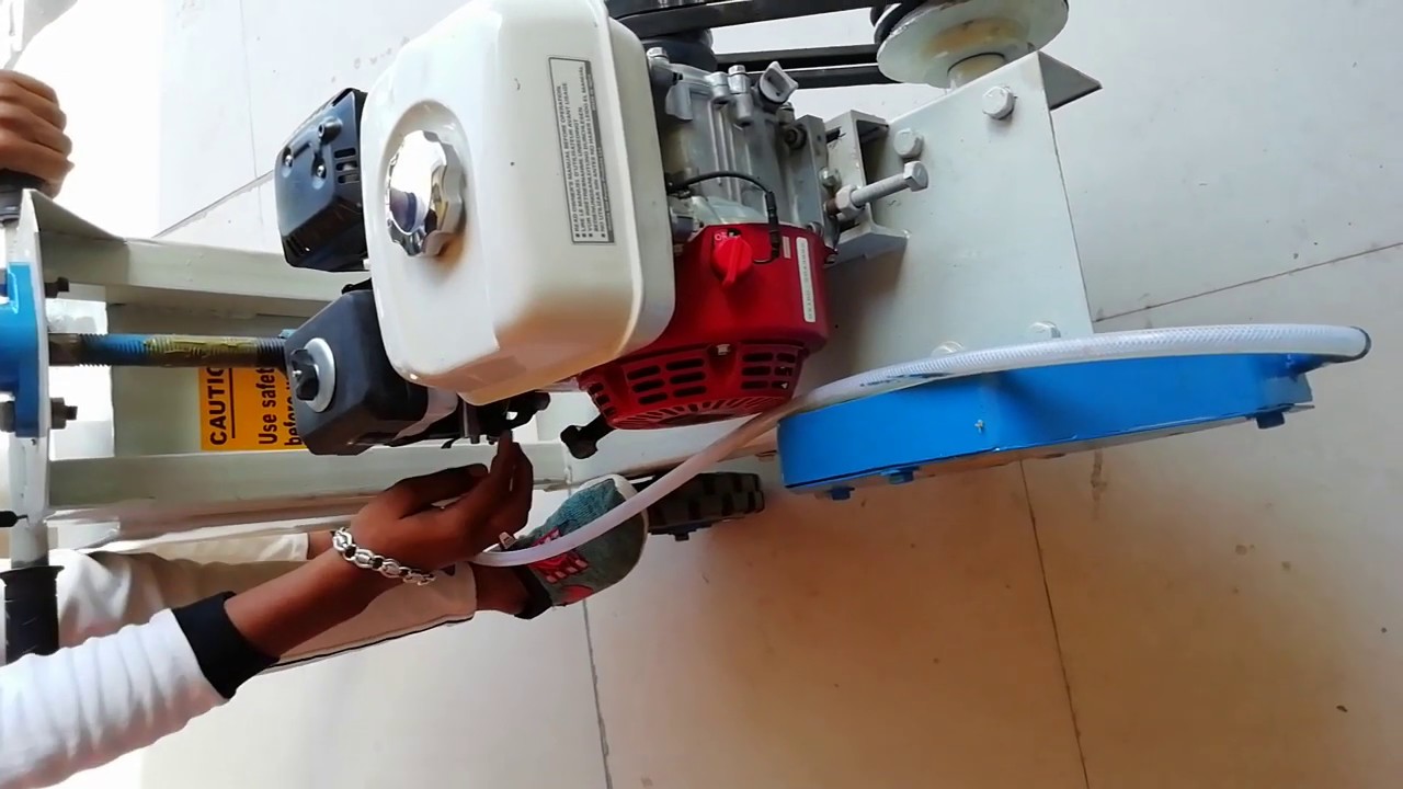 GX160 Petrol engine based Rcc groove cutter, - YouTube