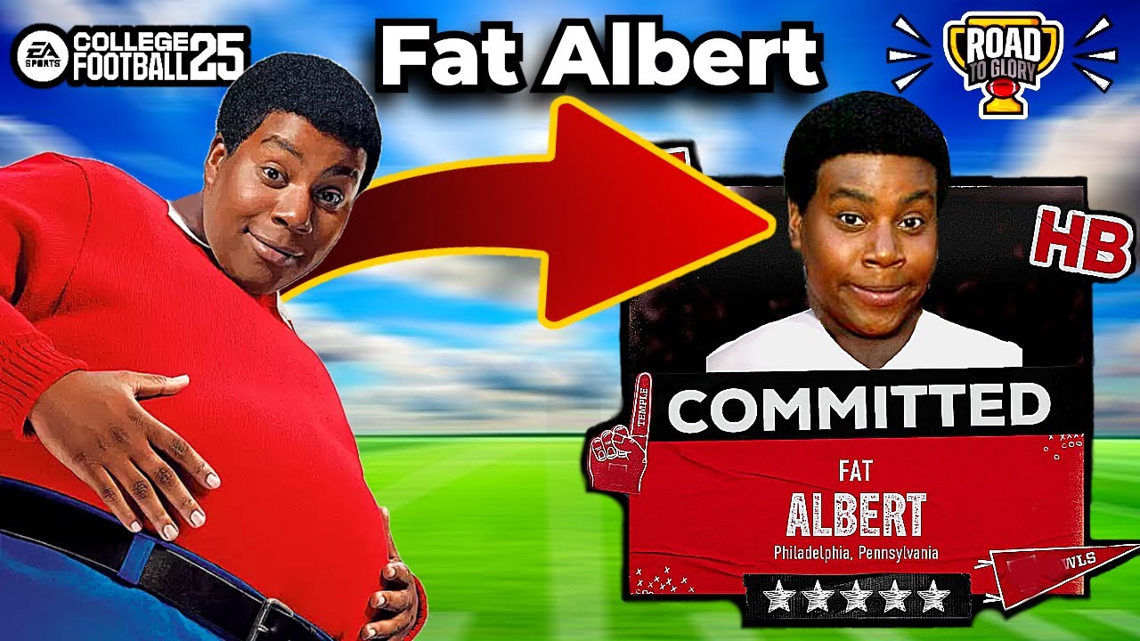 I Put Fat Albert in College Football 25! (Road to Glory) - YouTube