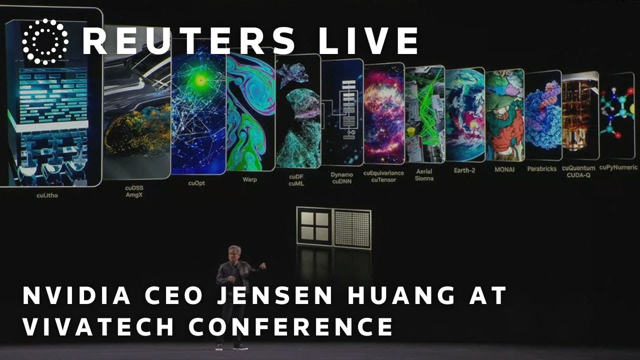 LIVE: NVIDIA CEO gives keynote speech at the VivaTech conference - YouTube
