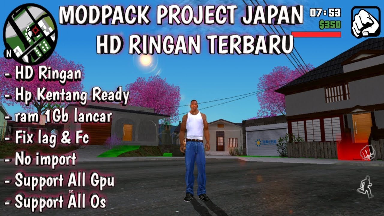 MODPACK PROJECT JAPAN HD RINGAN TERBARU GTA SA ANDROID - YouTube