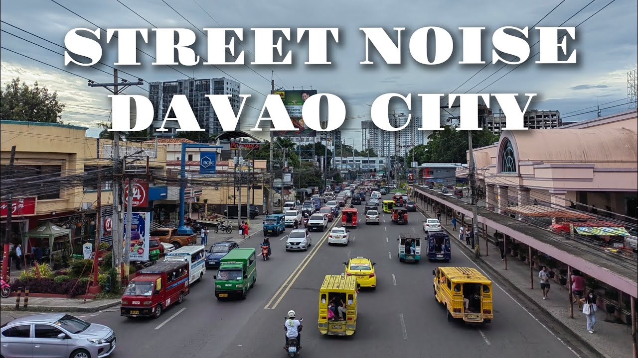 STREET WALK CITY TRAFFIC SOUNDS DAVAO CITY 4K - YouTube